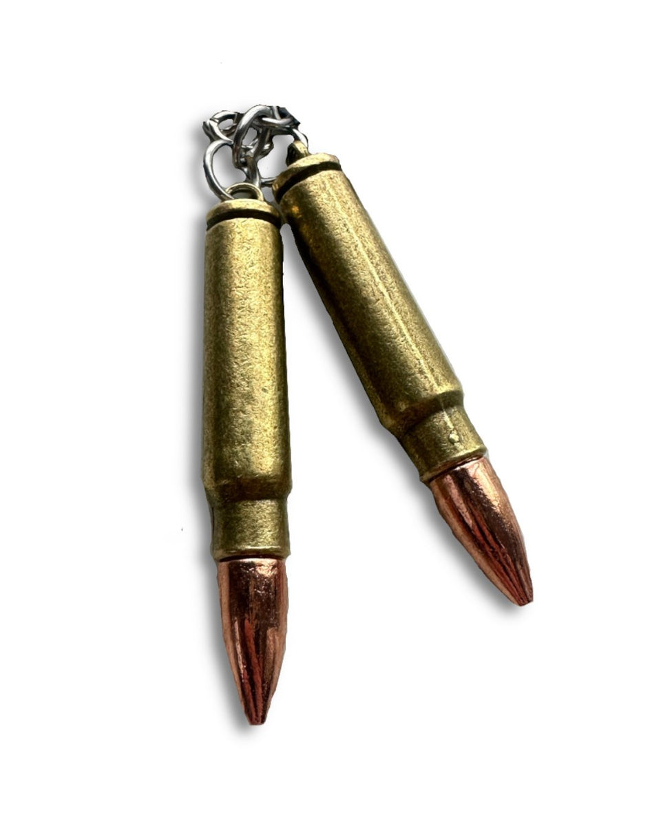 DOUBLE BULLET KEYCHAIN - PREMADE – Crimson Flow Studios